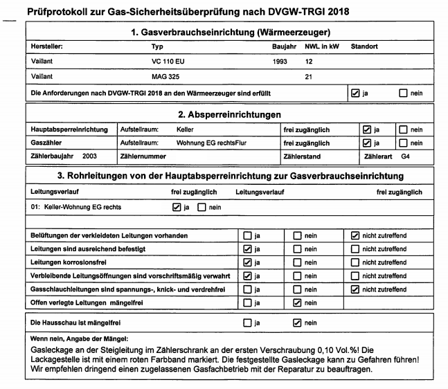 Mangel an Steigleitung Gas - HaustechnikDialog